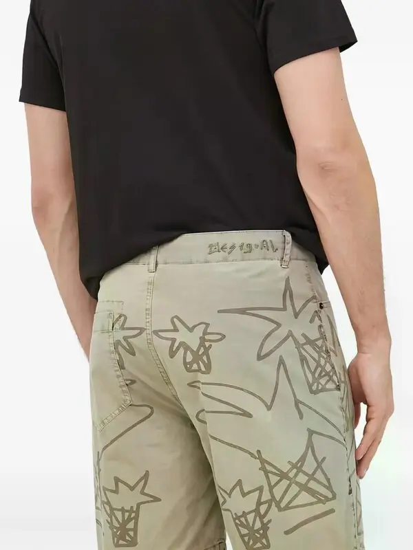 Desigual Graphic Print Shorts