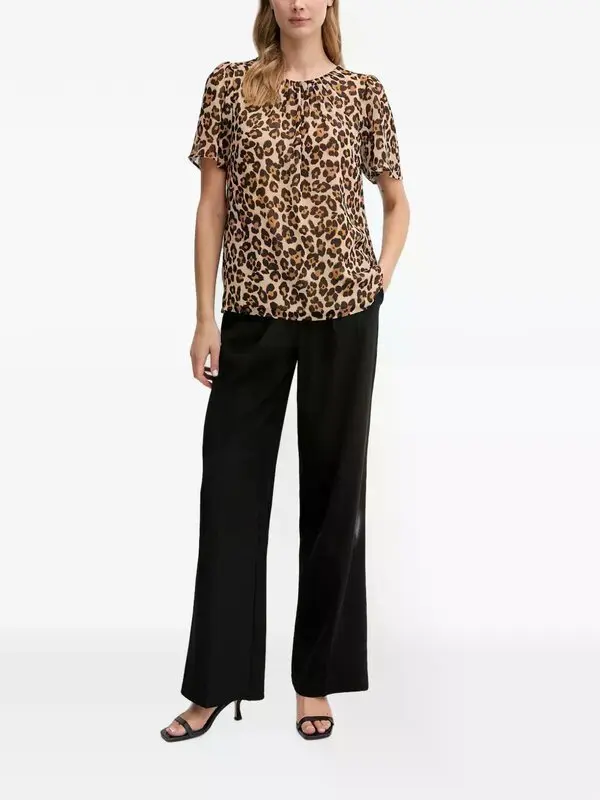 Dkny Leopard-print Blouse