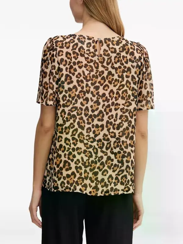 Dkny Leopard-print Blouse