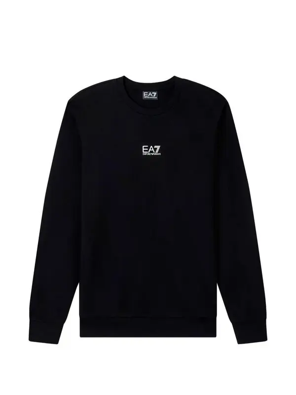 EA7 Logo Print Crew Neck Sweater