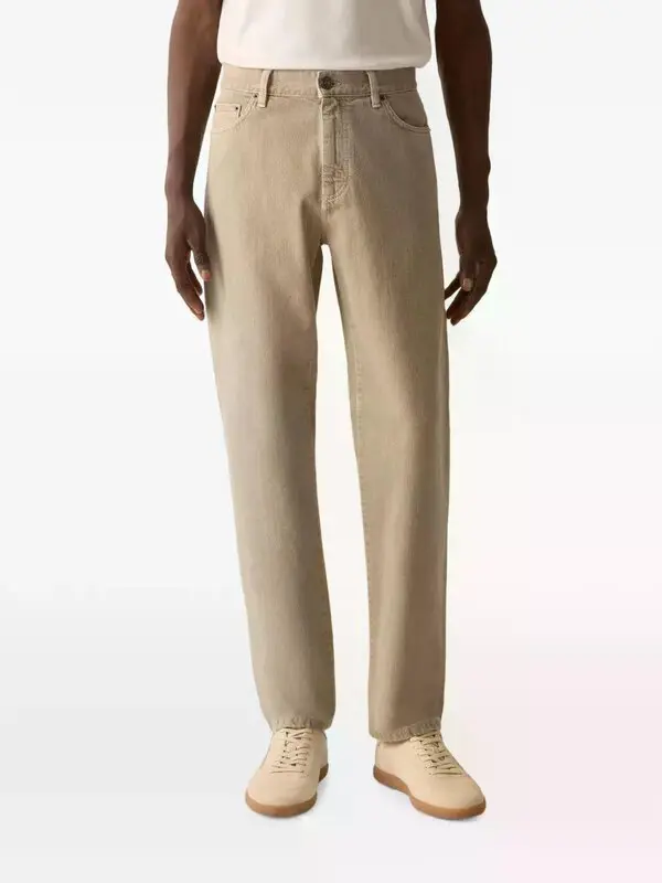 Zegna Light Taupe Cotton Roccia Pants