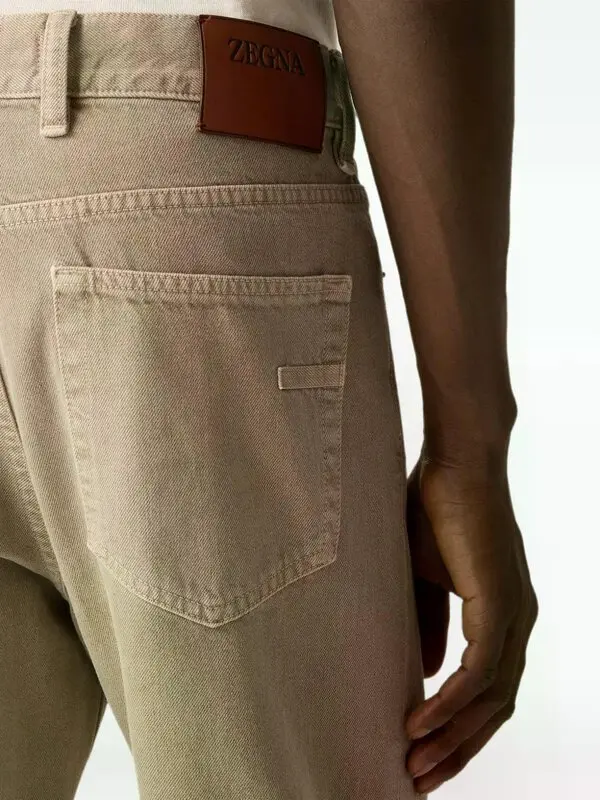 Zegna Light Taupe Cotton Roccia Pants