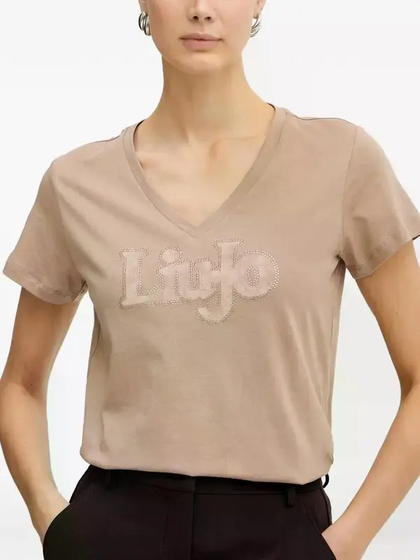 Liu Jo V-neck Logo T-shirt