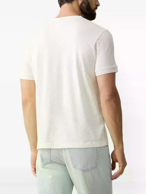 JOOP! Check-pattern Logo-embroidered T-shirt