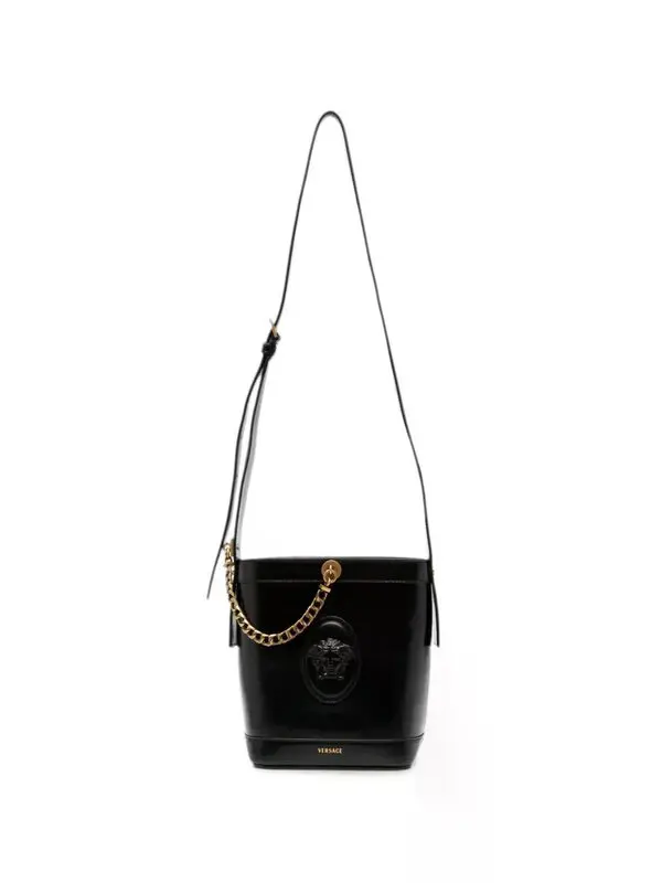Versace Medusa '95 Chain-link Bucket Bag - Black
