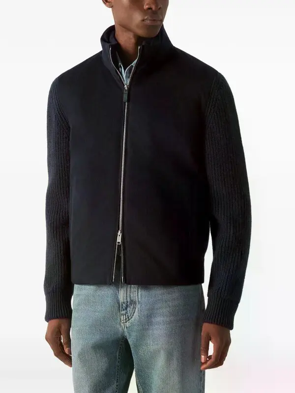 Zegna Oasi Cashmere Zip-through Cardigan - Blue