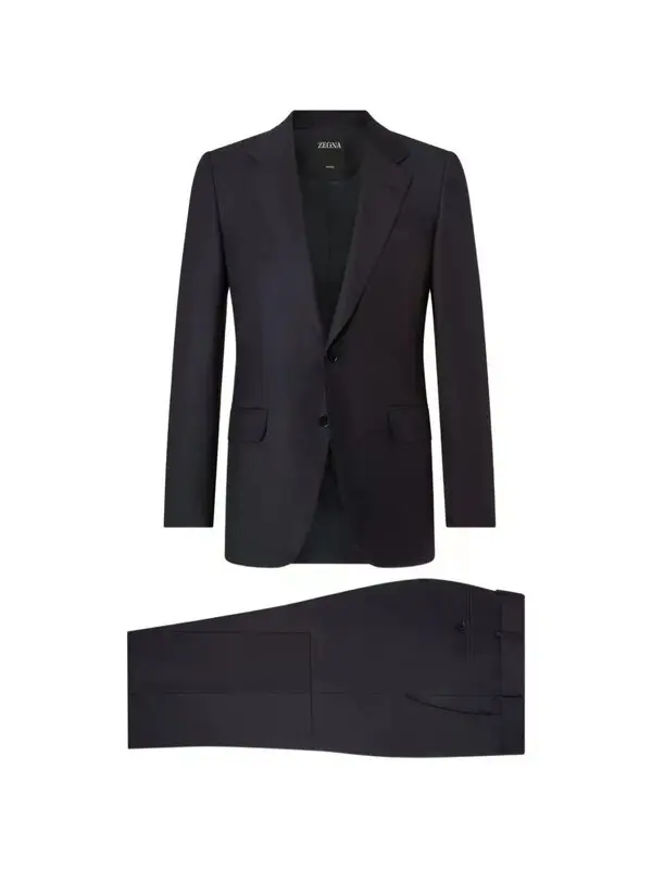 Zegna Navy Trofeo Selection Wool Suit