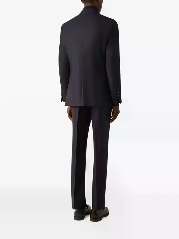 Zegna Navy Trofeo Selection Wool Suit