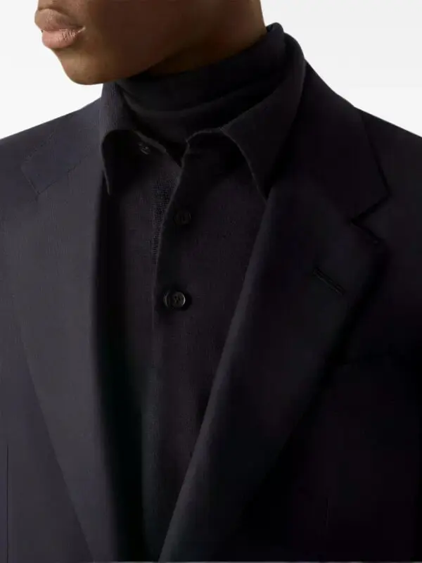 Zegna Navy Trofeo Selection Wool Suit