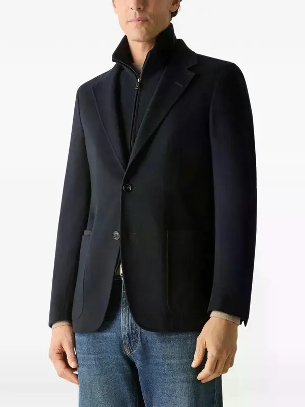 Zegna Navy Oasi Cashmere Jacket