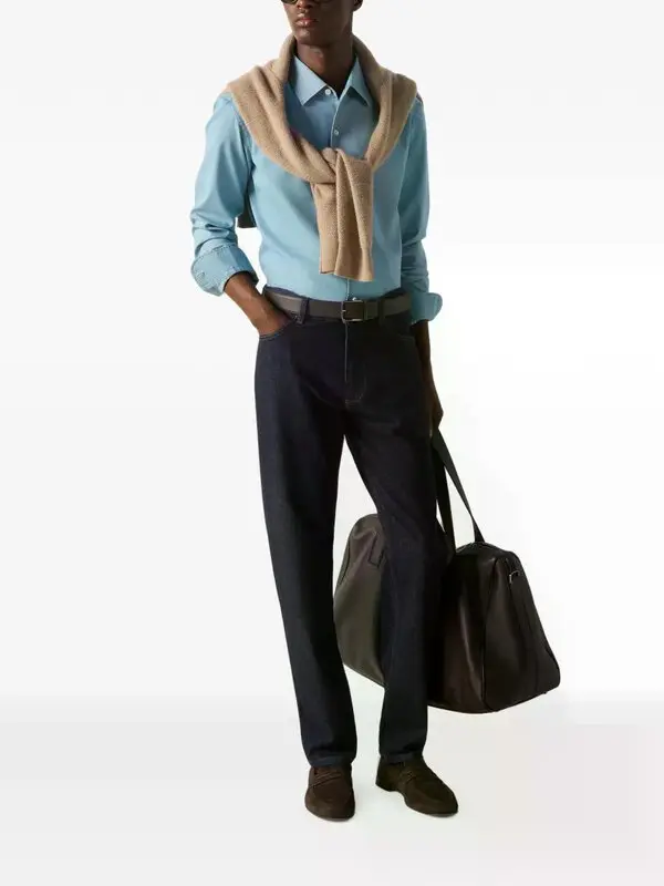 Zegna Light Cotton-denim Shirt