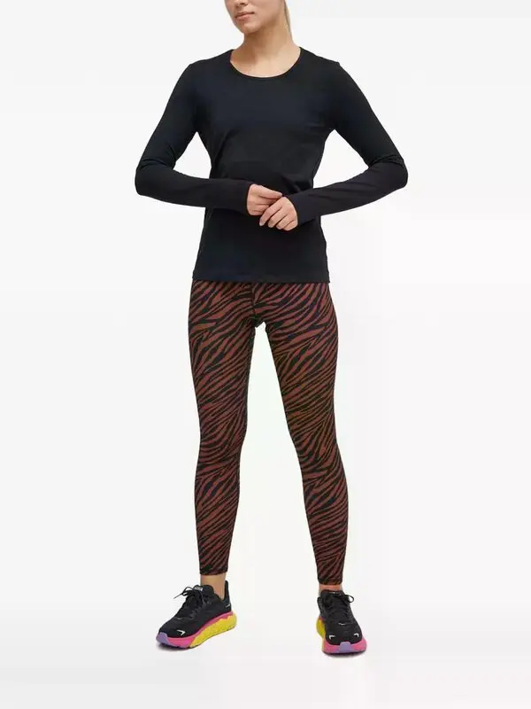 CASALL Mesh-panelled Long-sleeve T-shirt - Black