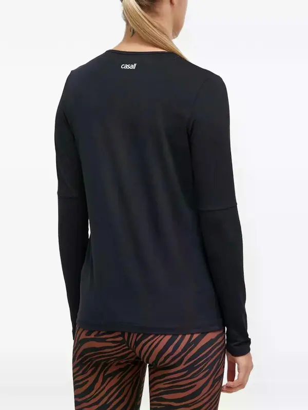 CASALL Mesh-panelled Long-sleeve T-shirt