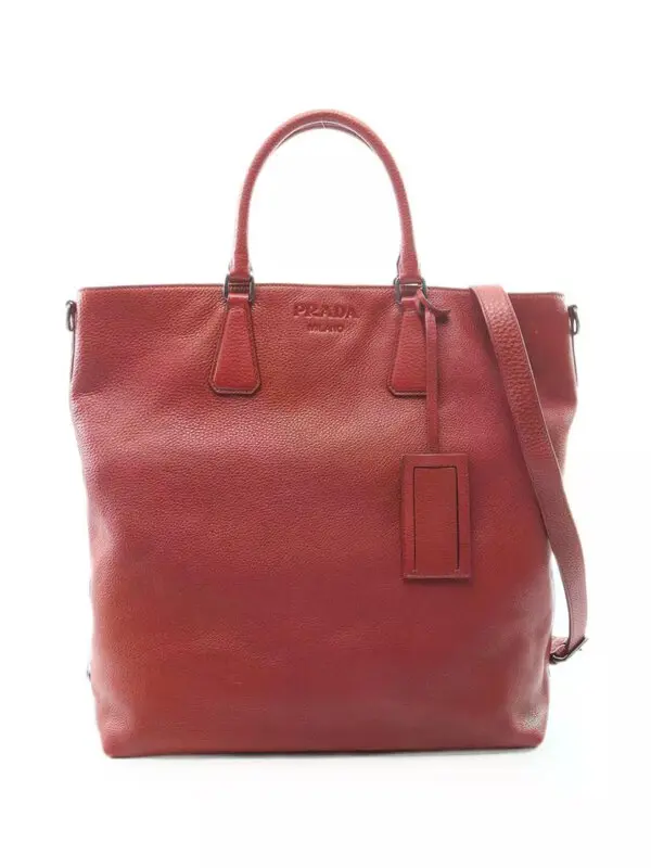 Prada 2000s Leather Tote Bag