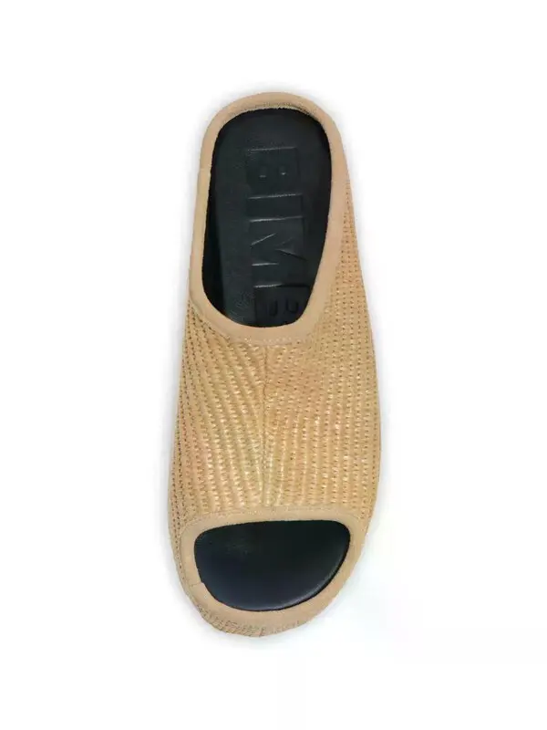 Bimba Y Lola Natural Raffia Platform Sandals