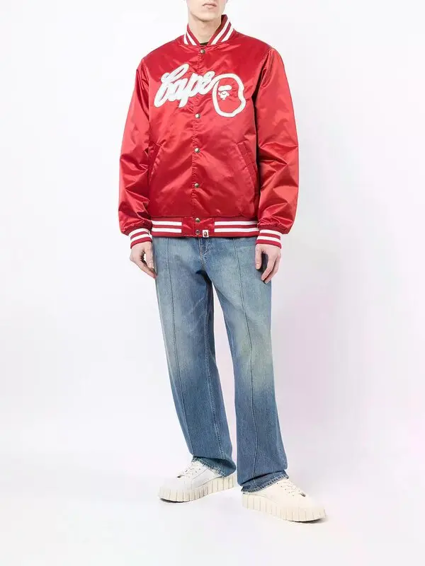 A BATHING APE Logo-patch Bomber Jacket