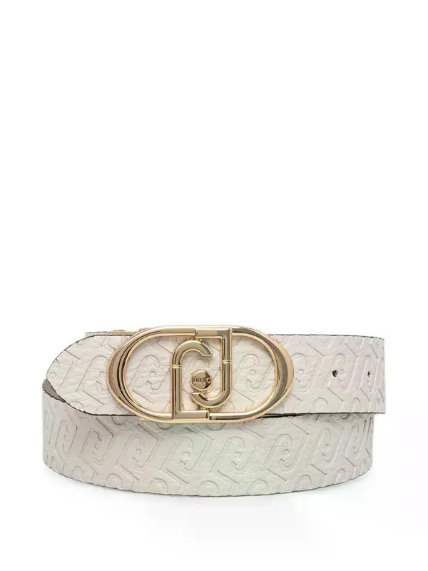 Liu Jo Embossed Logo Belt - Neutrals