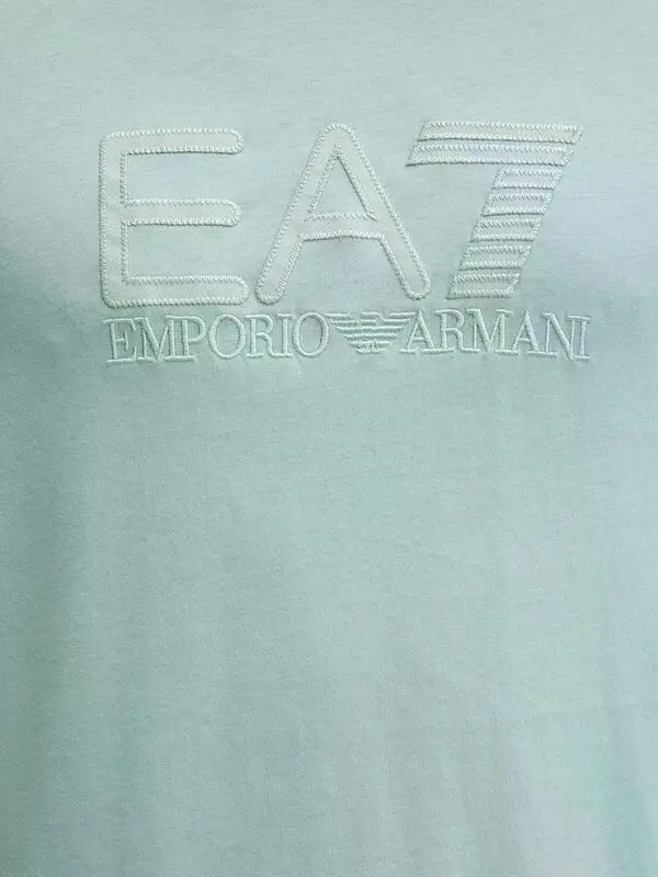 EA7 Logo-embroidered T-shirt
