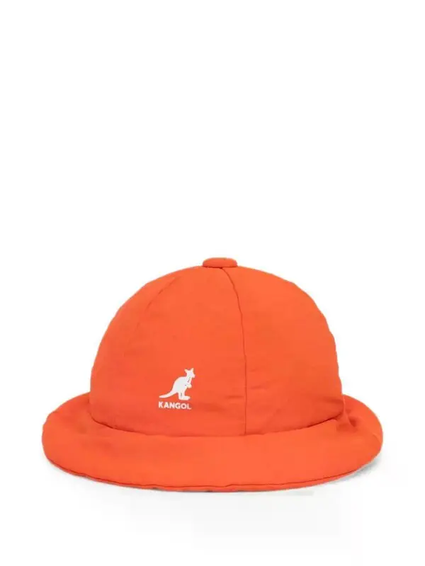 KANGOL Logo-embroidered Bucket Hat - Orange