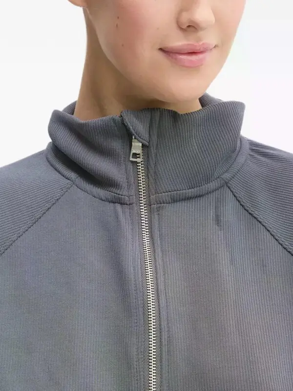 Dkny Ribbed Half-zip Sweatshirt