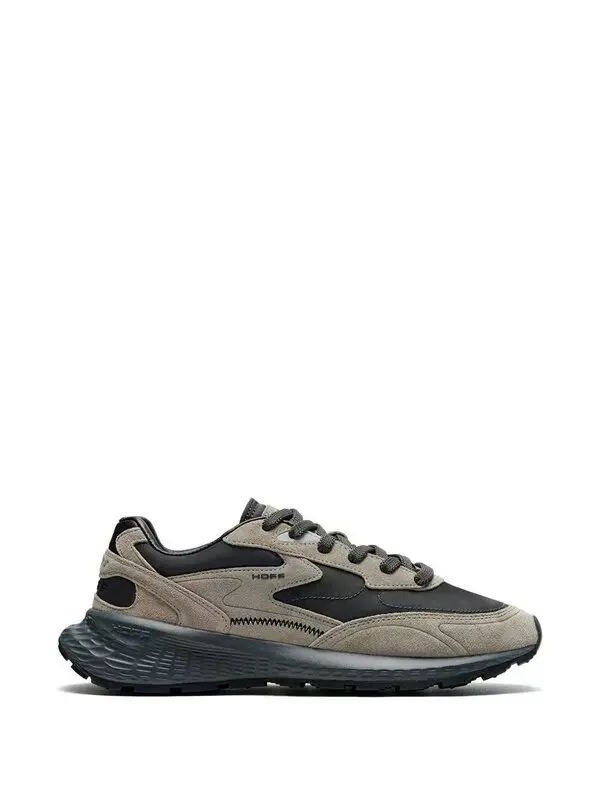 HOFF Panelled Calf Leather-trim Sneakers