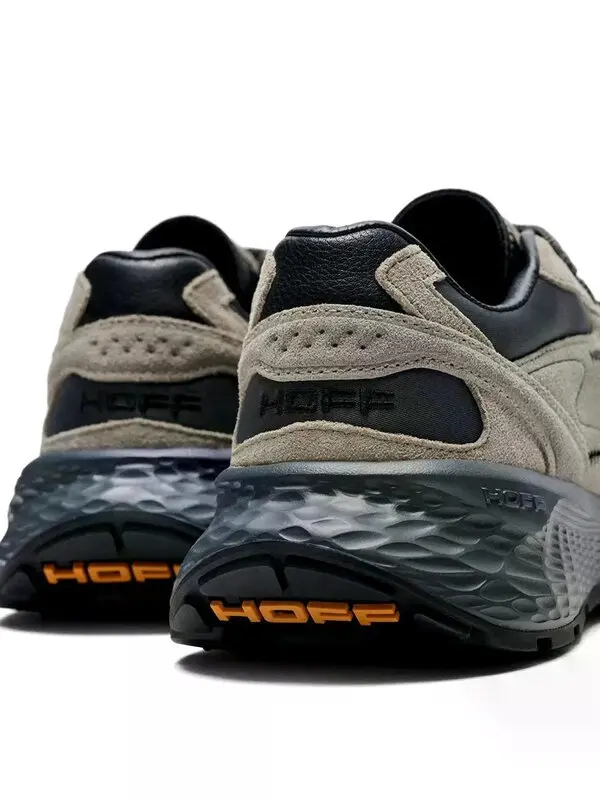 HOFF Panelled Calf Leather-trim Sneakers