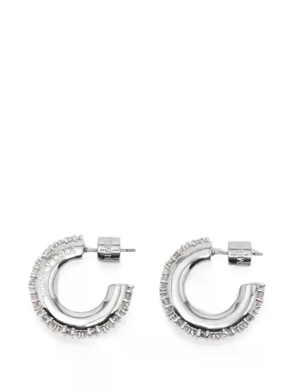 Bimba Y Lola Crystals Hoop Earrings
