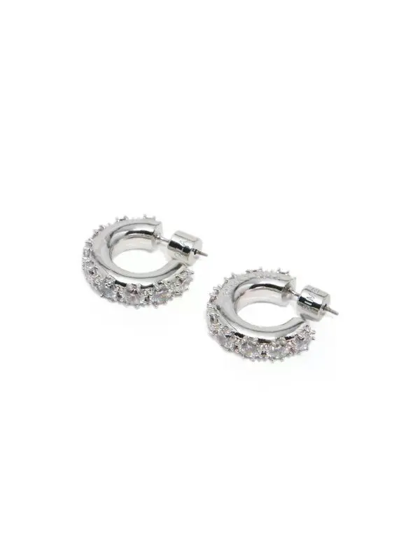 Bimba Y Lola Crystals Hoop Earrings