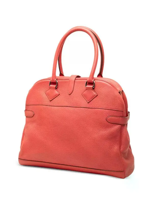 Hermès Clemence Atlas 35 Handbag - Red