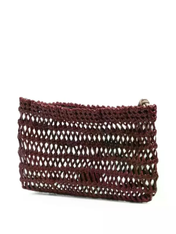 Bimba Y Lola Dark Cherry Plaited Leather Handbag