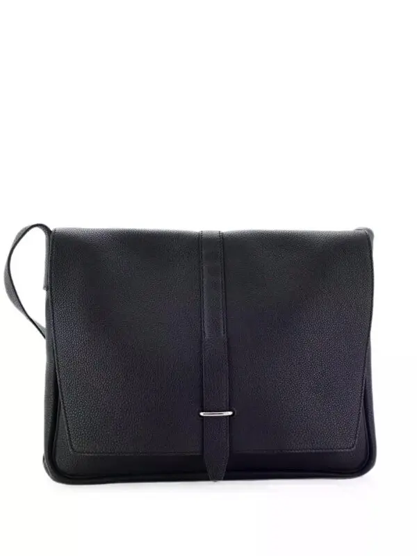 Hermès Steve Light Messenger Bag Togo Crossbody Bag - Black