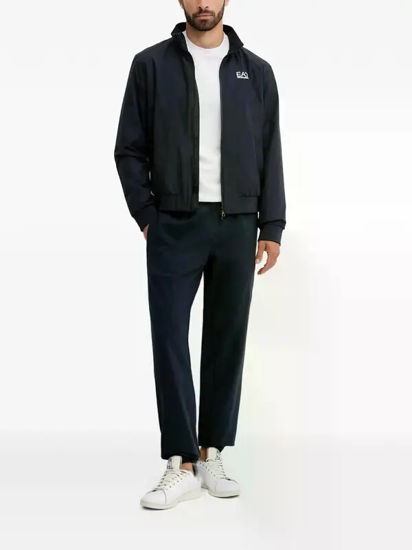 EA7 Logo-embroidered Elasticated-waist Track Pants