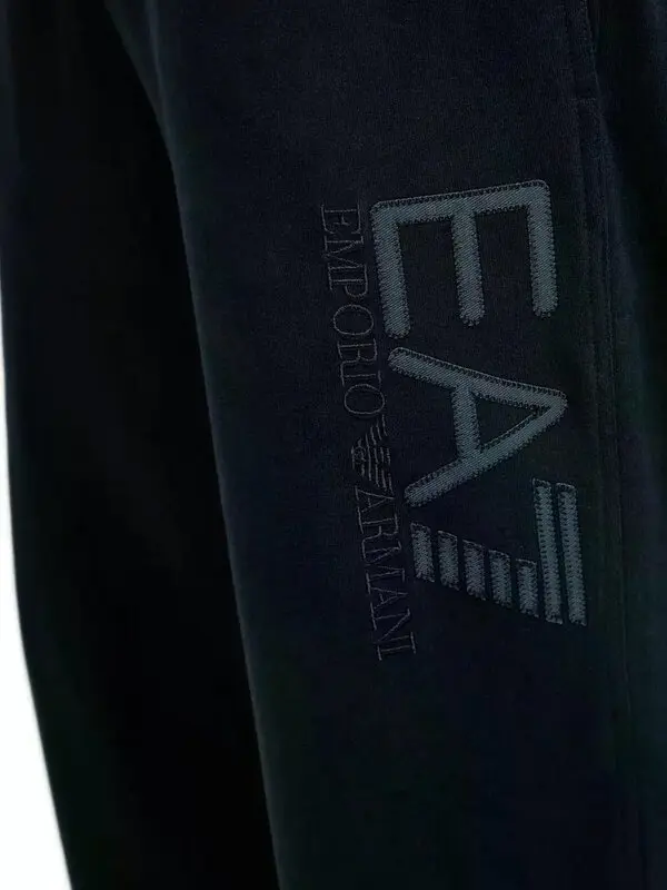EA7 Logo-embroidered Elasticated-waist Track Pants