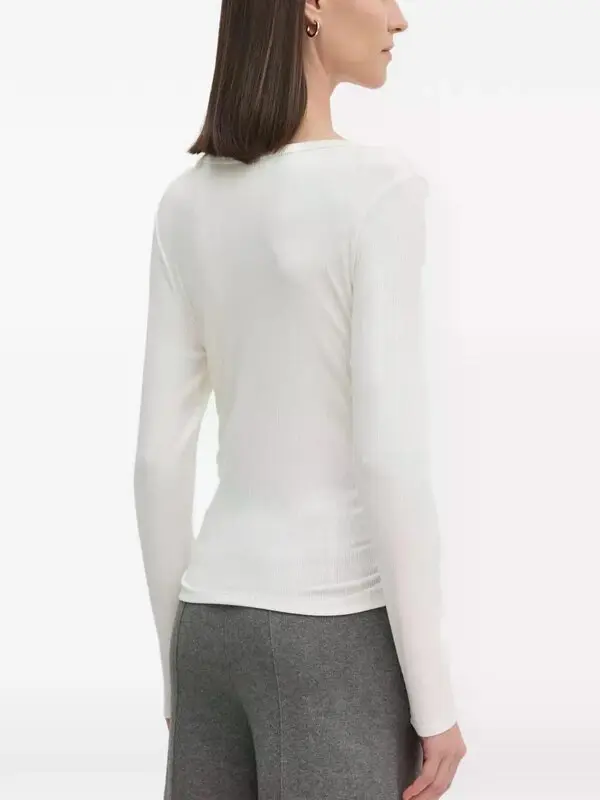 Dkny Ribbed Ruched T-shirt