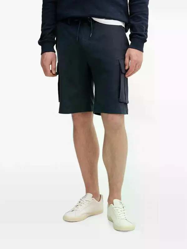 AERONAUTICA MILITARE Logo-patch Cargo Shorts - Blue