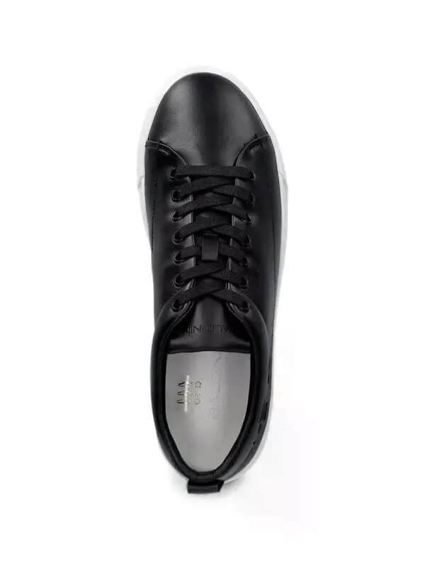 BALDININI Logo-embossed Leather Sneakers