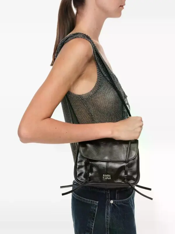 Bimba Y Lola Leather Mini Flap Bag