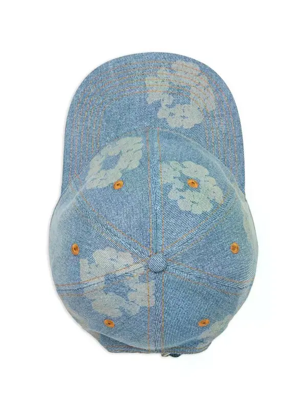 DENIM TEARS Wreath Denim Cap - Blue