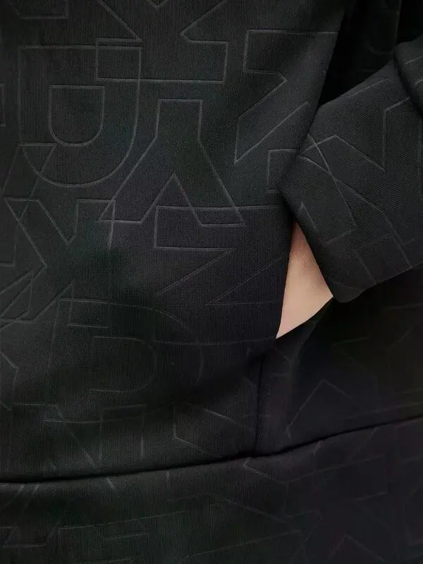 Dkny Drawstring Zip-up Hoodie