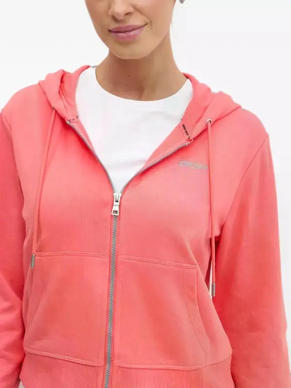 Dkny Drawstring Zip-up Hoodie