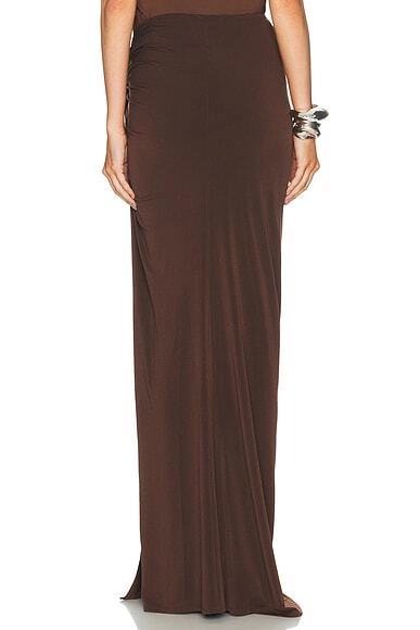 SID NEIGUM Floor Length Gathered Belt Skirt