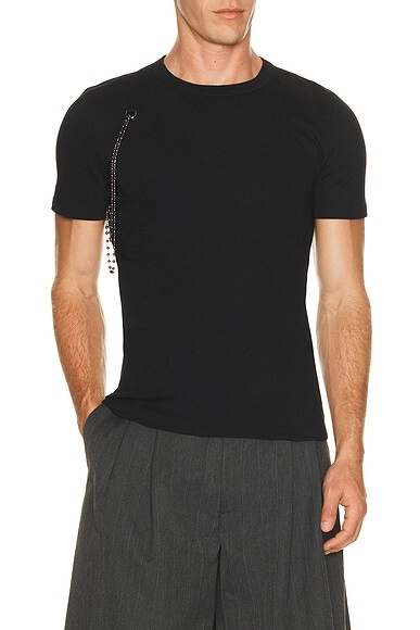 Alexander McQueen Jewelry Harness Tee Shrt