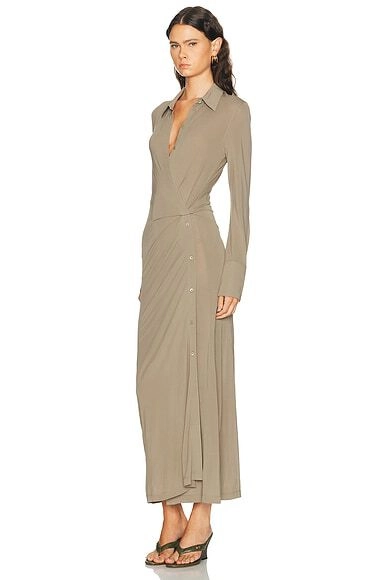 Helmut Lang Twisted Shirt Dress
