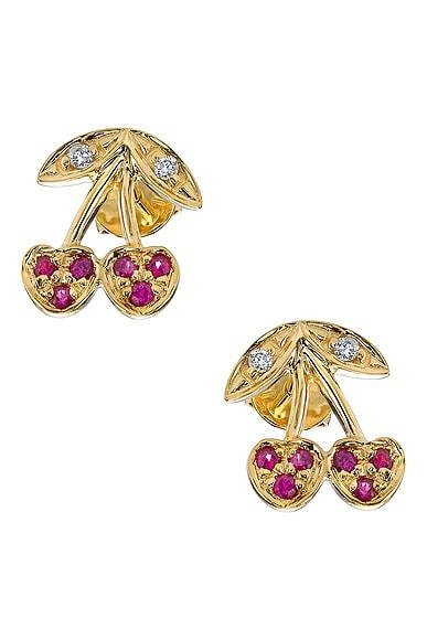 SYDNEY EVAN Cherry Stud Earrings