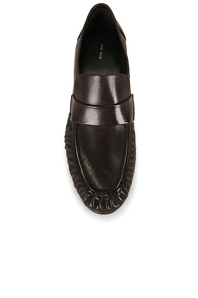 THE ROW Soft Loafer - Deep Brown