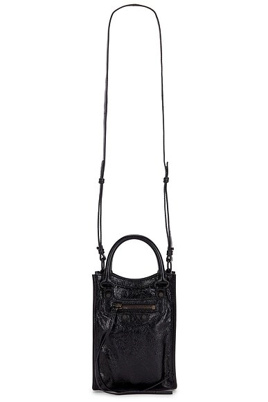 Balenciaga Le City Tote Phone Holder - Black