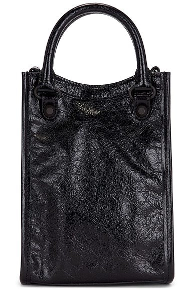Balenciaga Le City Tote Phone Holder - Black