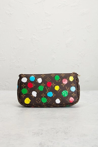 LOUIS VUITTON X Yayoi Kusama Painted Dots Monogram Multi Pochette Accessoires Shoulder Bag