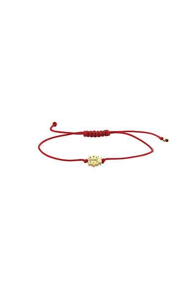 SYDNEY EVAN Tiny Ladybug Cord Bracelet
