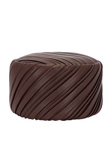 ROWEN ROSE Pleated Pillbox Hat
